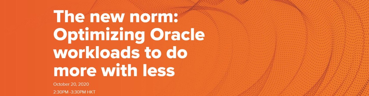 Optimizing Oracle workloads Webinar Optimizing Oracle workloads Webinar