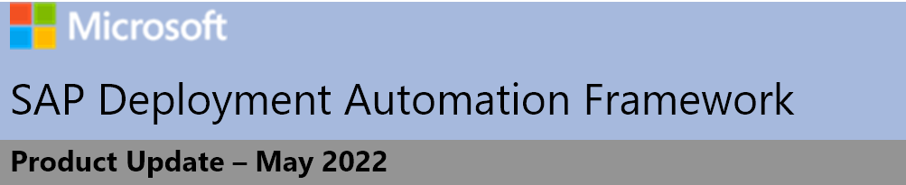 SAP Deployment Automation Framework SAP Deployment Automation Framework