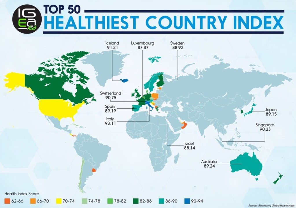 The World’s Healthiest Countries 2017 The World’s Healthiest Countries 2017
