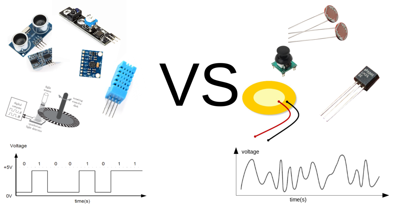 The difference between Digital and Analog sensors The difference between Digital and Analog sensors