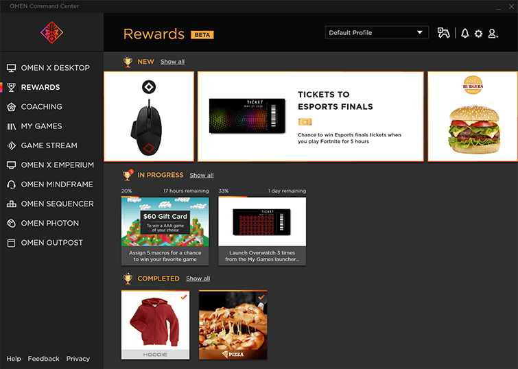 OMEN Rewards, Powered by Versus Systems OMEN Rewards, Powered by Versus Systems