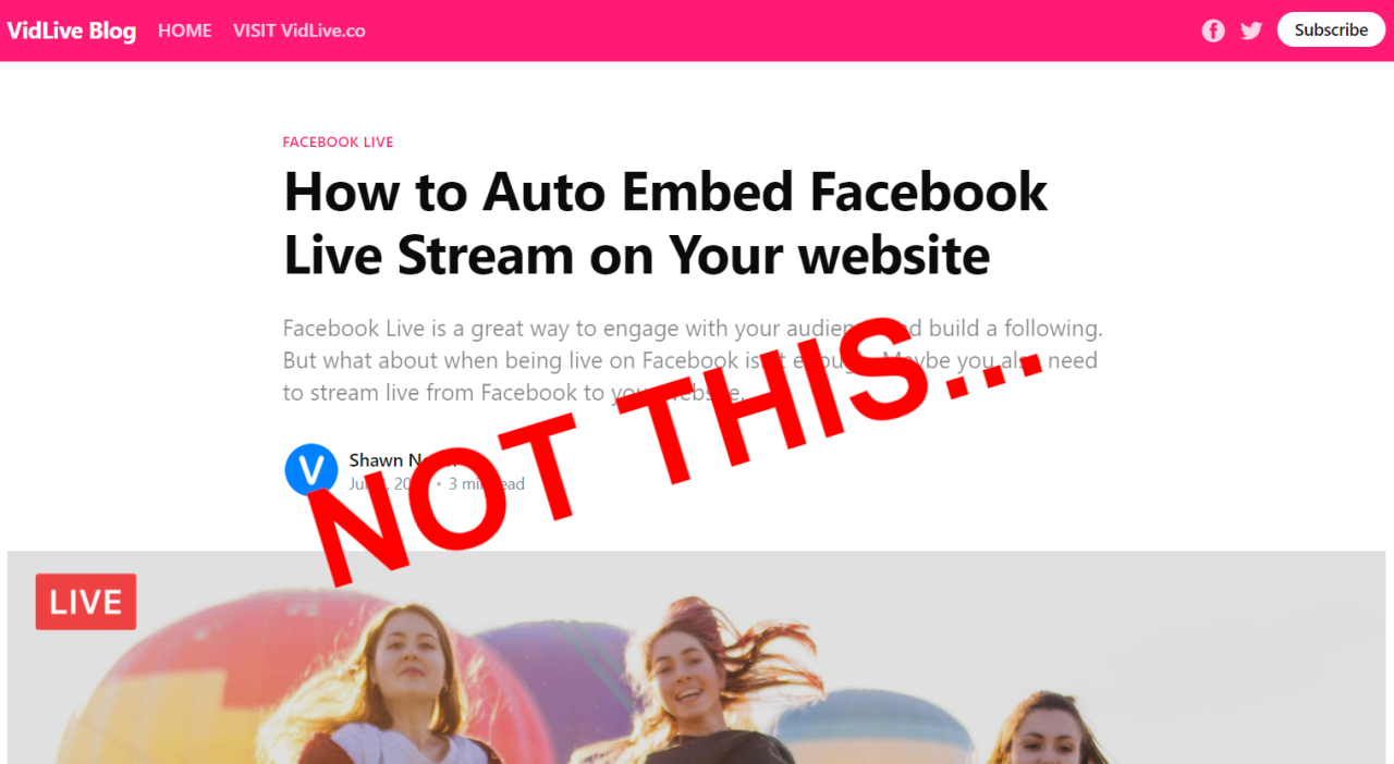 Auto Embed Facebook Live Stream for FREE … really! Auto Embed Facebook Live Stream for FREE … really!
