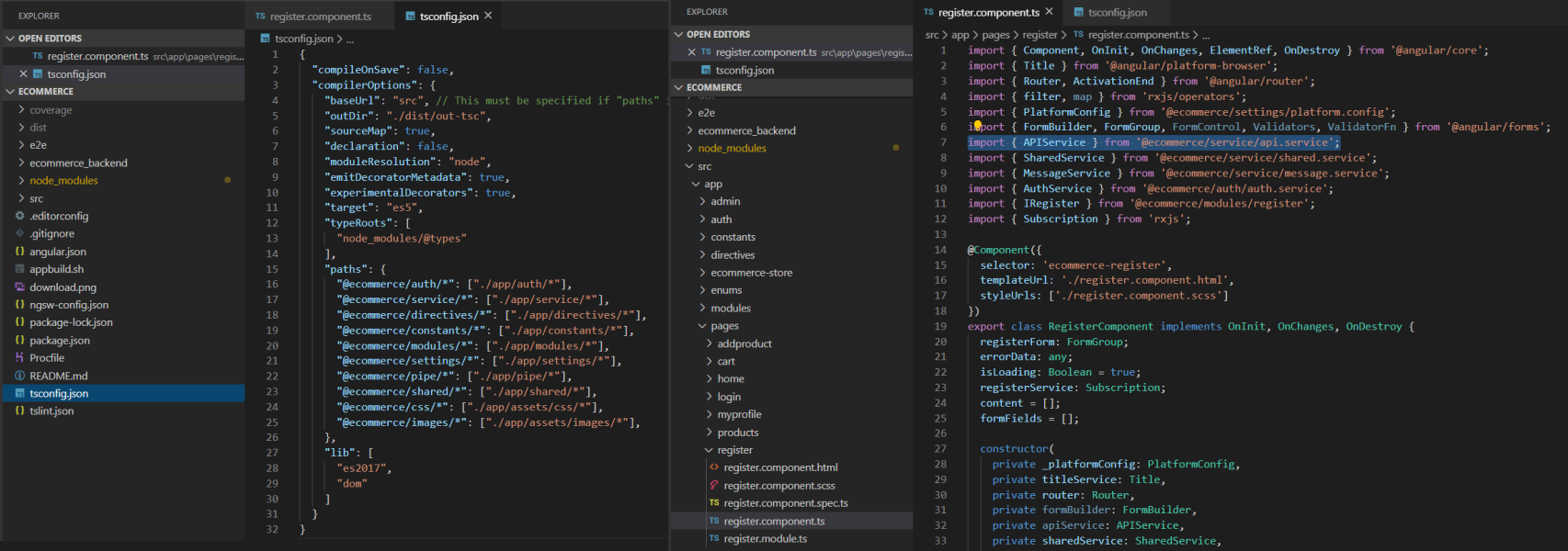 Angular - tsconfig paths configurations Angular - tsconfig paths configurations