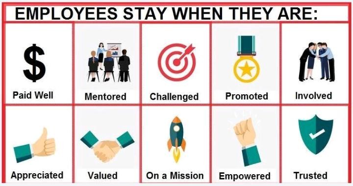 Reasons great employees stay Reasons great employees stay