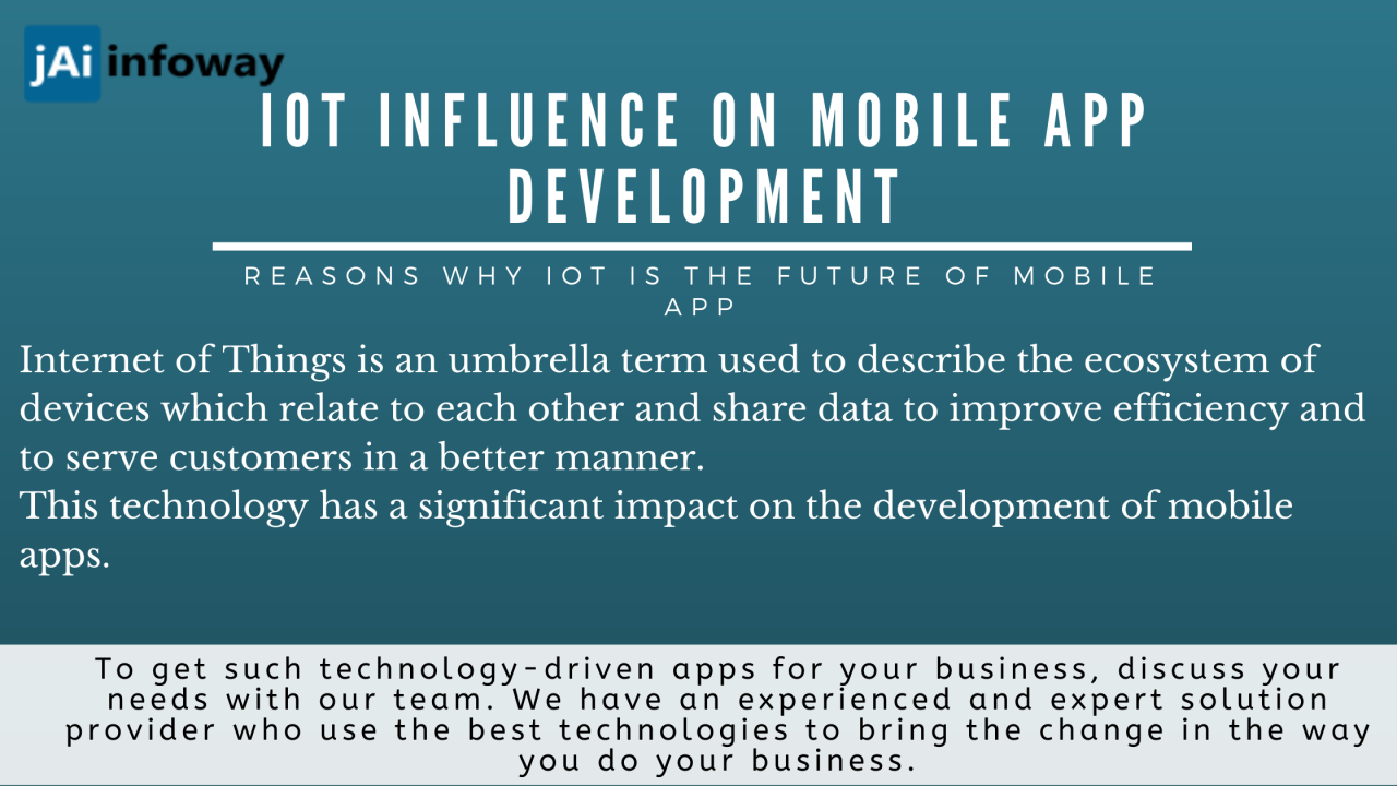 IoT Influence on Mobile App Development: REASONS WHY IOT IS THE FUTURE ... IoT Influence on Mobile App Development: REASONS WHY IOT IS THE FUTURE ...