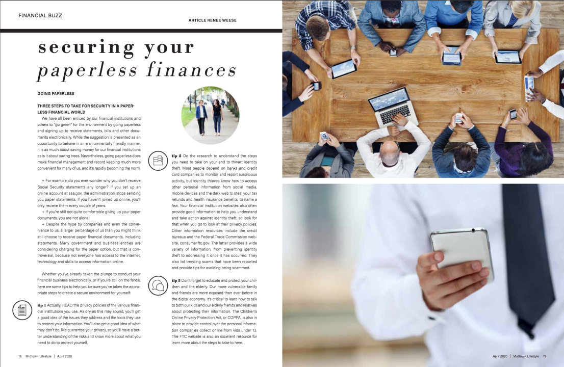 Securing Your Paperless Finances Securing Your Paperless Finances