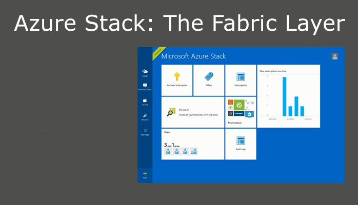 Azure Stack - The Fabric Layer Azure Stack - The Fabric Layer