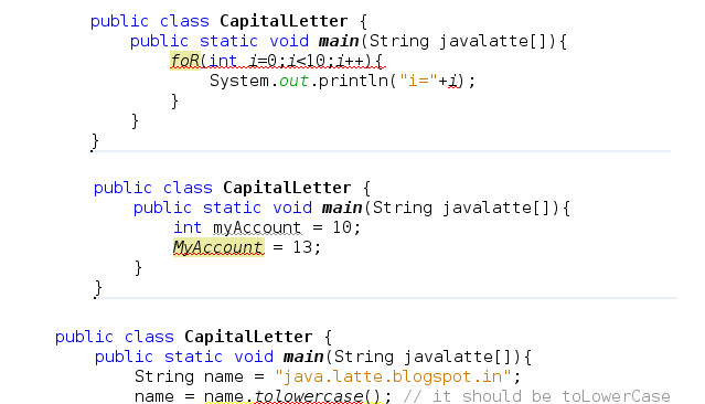 Common Programming Errors@Java Common Programming Errors@Java