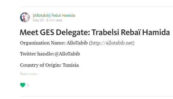 Meet GES Delegate: Trabelsi Rebaï Hamida Meet GES Delegate: Trabelsi Rebaï Hamida