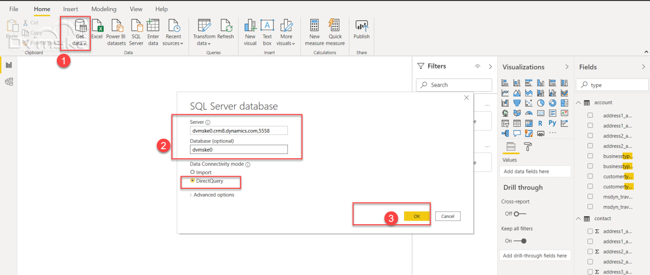 Get Data using SQL Server Connection of Microsoft dynamics 365 CDS ... Get Data using SQL Server Connection of Microsoft dynamics 365 CDS ...