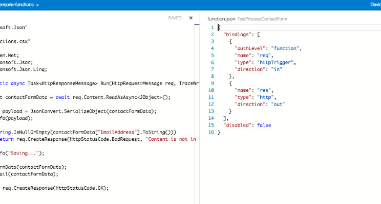 Azure Functions, Dapper and SQL Server JSON to store form data Azure Functions, Dapper and SQL Server JSON to store form data