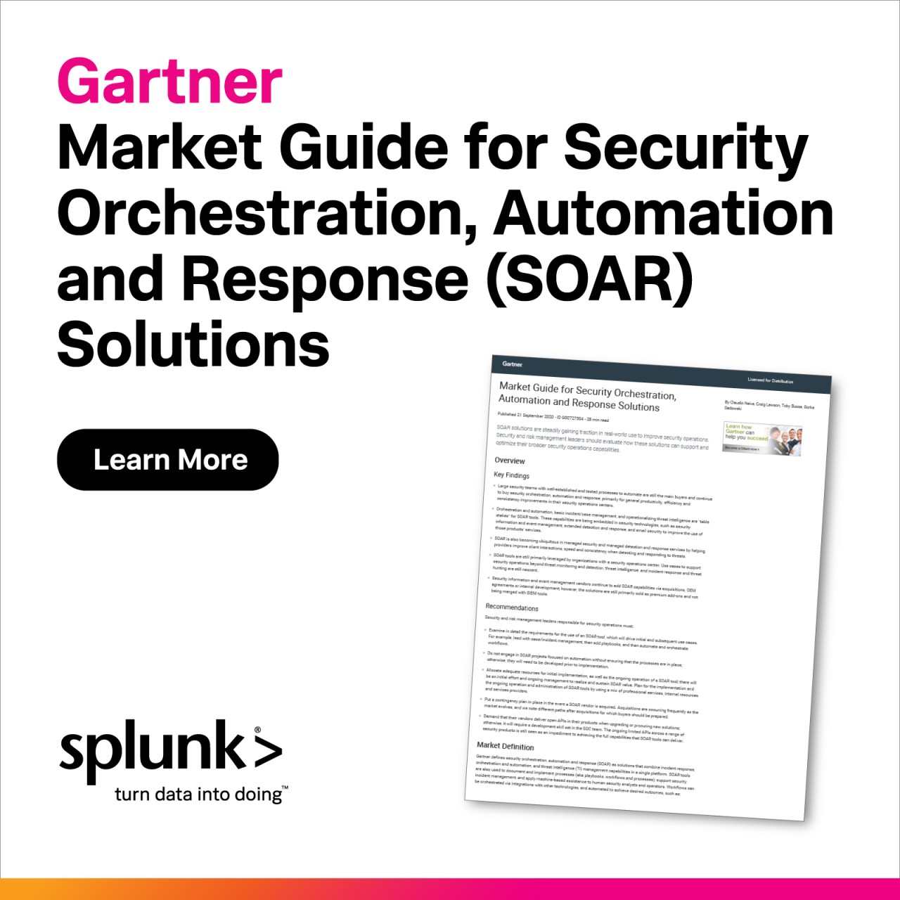 Splunk on LinkedIn: Gartner SOAR Market Guide 2020 Splunk on LinkedIn: Gartner SOAR Market Guide 2020
