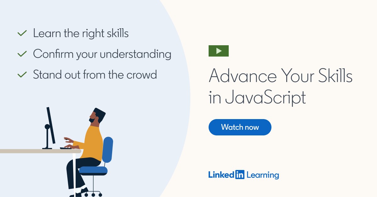 LinkedIn Learning on LinkedIn: Advance Your Skills in JavaScript ... LinkedIn Learning on LinkedIn: Advance Your Skills in JavaScript ...