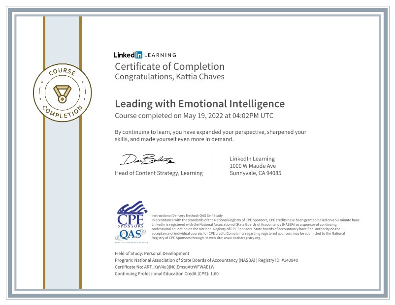 Kattia C. on LinkedIn: Certificate of Completion Kattia C. on LinkedIn: Certificate of Completion