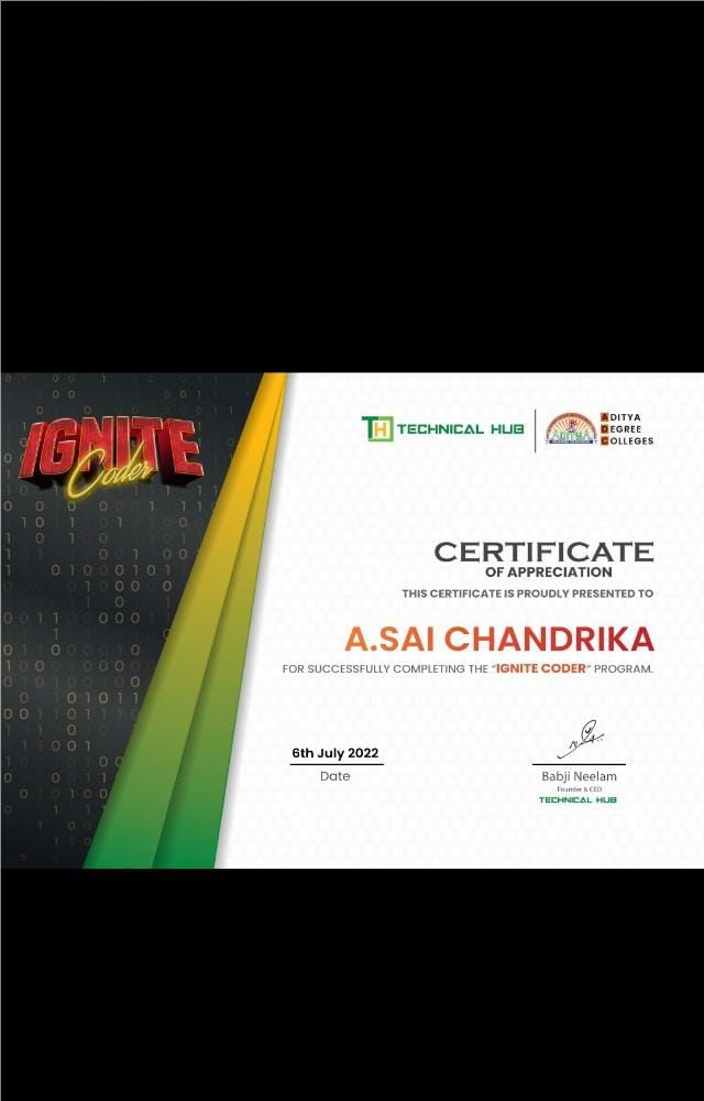 Sai Chandrika. Ambati on LinkedIn: #coding Sai Chandrika. Ambati on LinkedIn: #coding