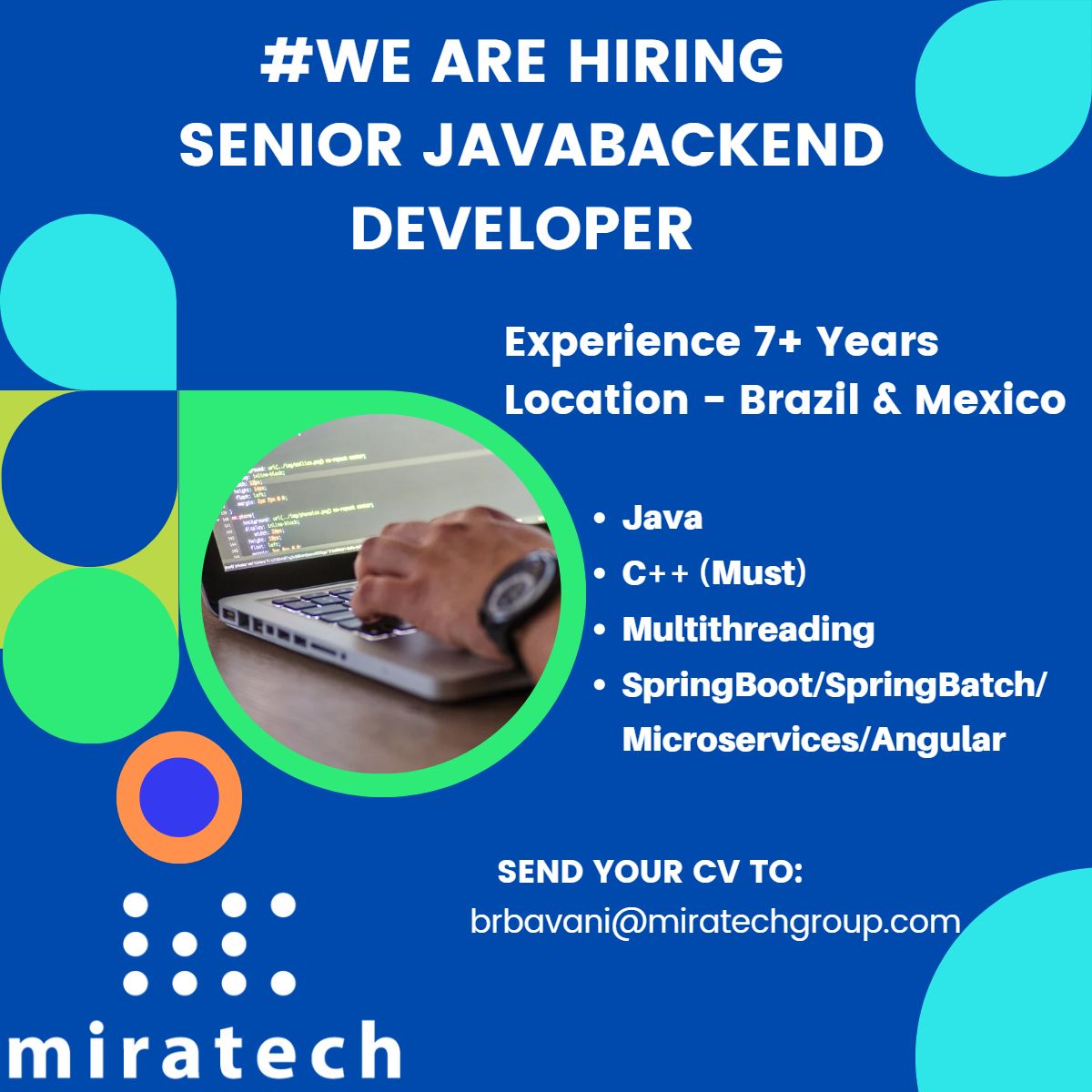 Bavani T on LinkedIn: #javabackenddeveloper #brazil #java #c # ... Bavani T on LinkedIn: #javabackenddeveloper #brazil #java #c # ...