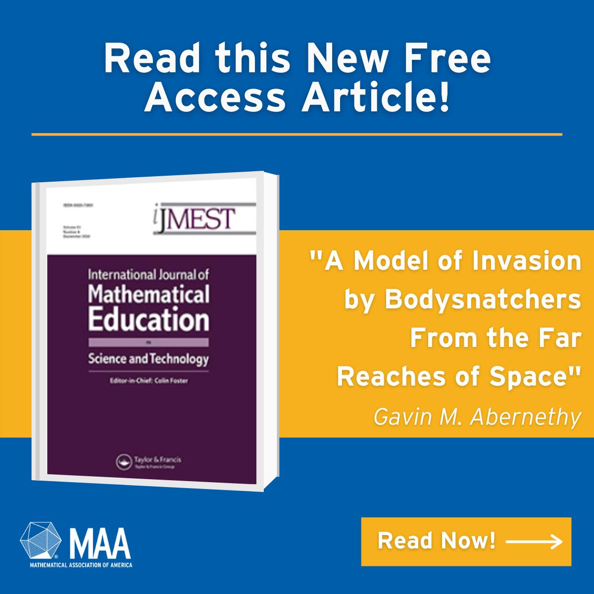 Mathematical Association of America on LinkedIn: Have you ever ... Mathematical Association of America on LinkedIn: Have you ever ...