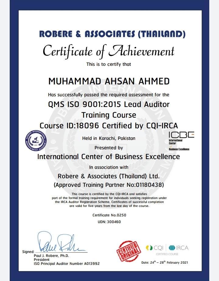 Muhammad Ahsan Ahmed on LinkedIn: Alhamulillah, now I'm a Certified ... Muhammad Ahsan Ahmed on LinkedIn: Alhamulillah, now I'm a Certified ...