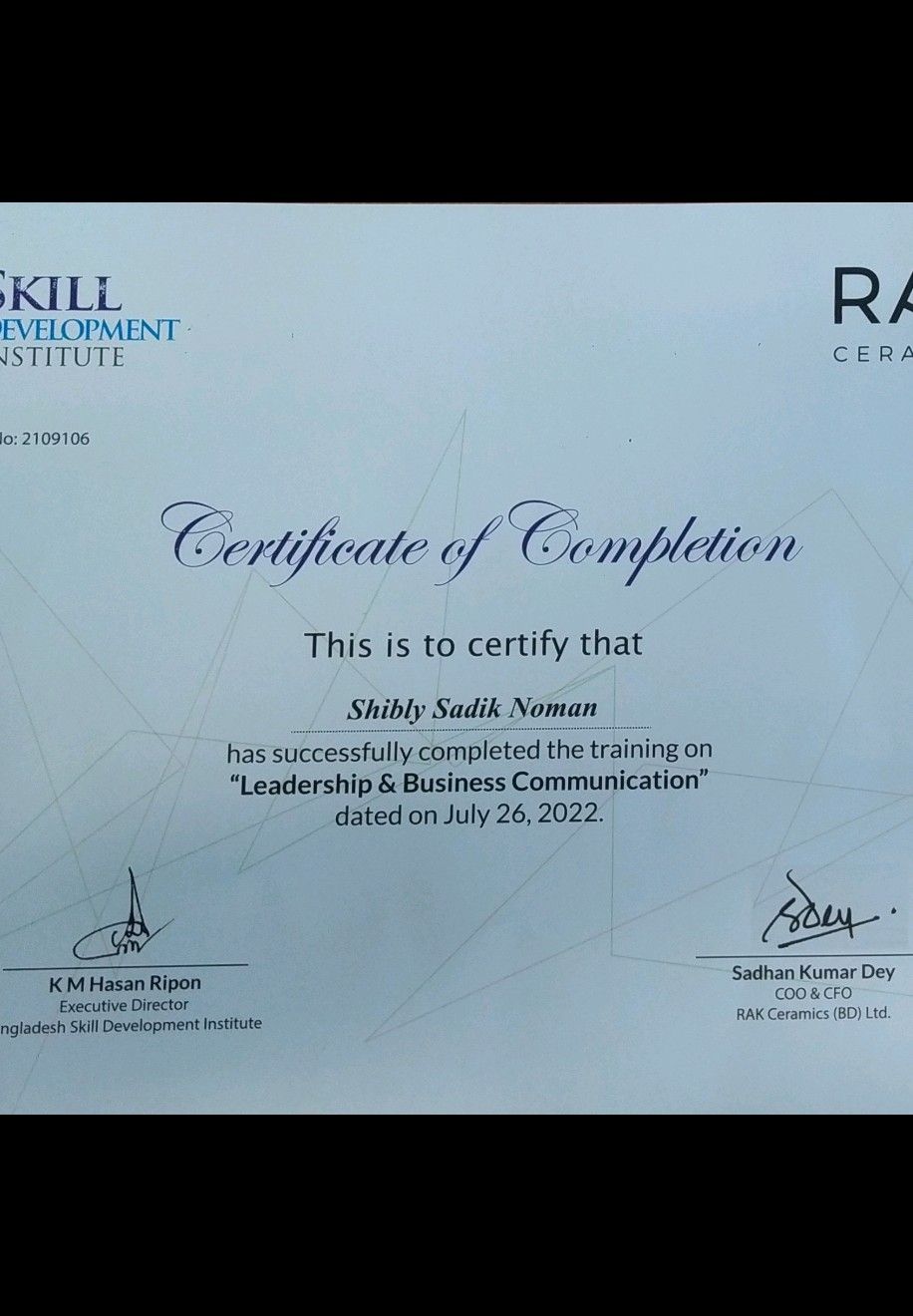 Shibly Sadik Noman posted on LinkedIn Shibly Sadik Noman posted on LinkedIn