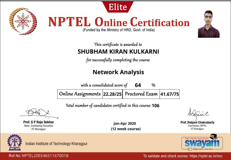 Shubham Kulkarni on LinkedIn: #nptel #swayam #electrical_engineering Shubham Kulkarni on LinkedIn: #nptel #swayam #electrical_engineering