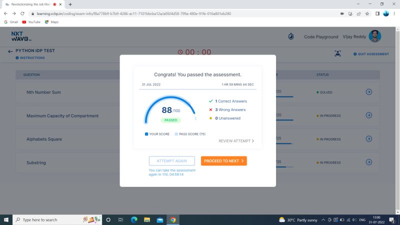 Vijay Reddy Patlolla on LinkedIn: #nxtwave #ccbp #pythonprogramming # ... Vijay Reddy Patlolla on LinkedIn: #nxtwave #ccbp #pythonprogramming # ...