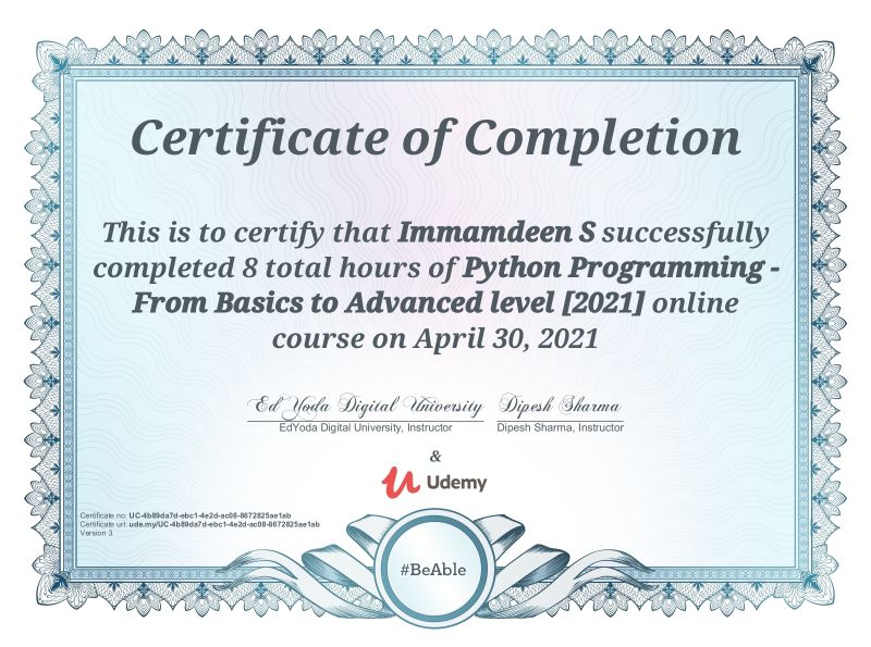 Immamdeen Sadiq on LinkedIn: #pythonprogramming Immamdeen Sadiq on LinkedIn: #pythonprogramming