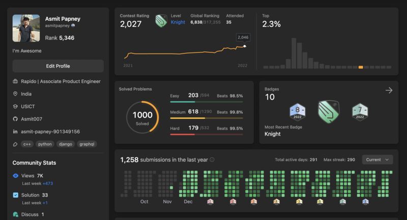 Asmit Papney on LinkedIn: #leetcode #consistency | 68 comments Asmit Papney on LinkedIn: #leetcode #consistency | 68 comments
