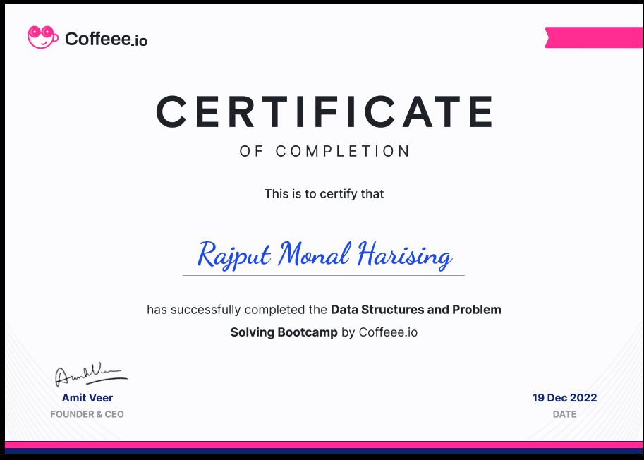 Monal Rajput on LinkedIn: #bootcamp #datastructures # ... Monal Rajput on LinkedIn: #bootcamp #datastructures # ...
