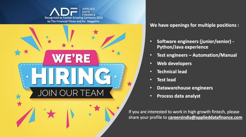 Arun Kumar on LinkedIn: We are Hiring at ADF. DM me if Interested Arun Kumar on LinkedIn: We are Hiring at ADF. DM me if Interested