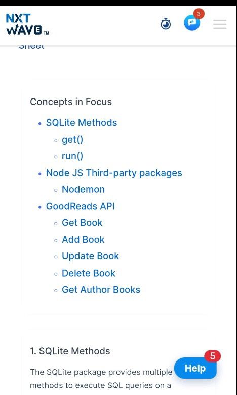 Manoj Avula on LinkedIn: #database #javascript #expresjs #nodejs #ccbp ... Manoj Avula on LinkedIn: #database #javascript #expresjs #nodejs #ccbp ...