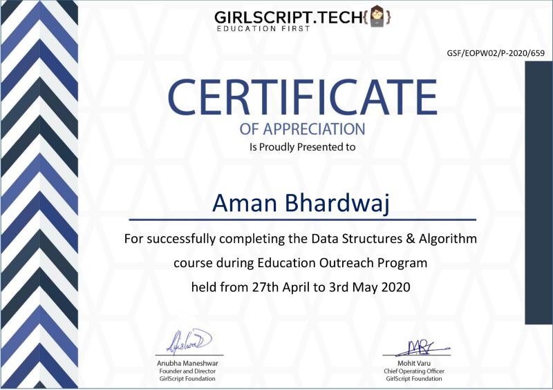 Aman Bhardwaj on LinkedIn: #datastructure #algorithms #dsa #girlscript ... Aman Bhardwaj on LinkedIn: #datastructure #algorithms #dsa #girlscript ...