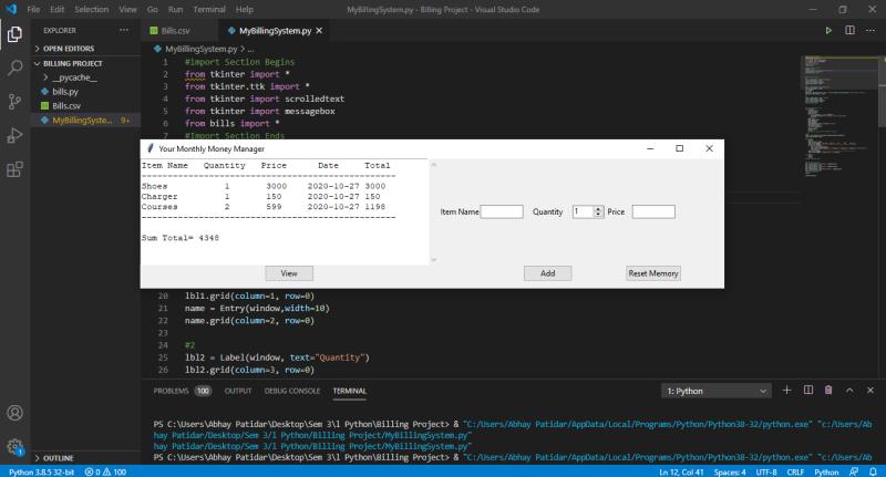 Abhay Patidar on LinkedIn: #python #gui #tkinter #csv #moneymanagement ... Abhay Patidar on LinkedIn: #python #gui #tkinter #csv #moneymanagement ...