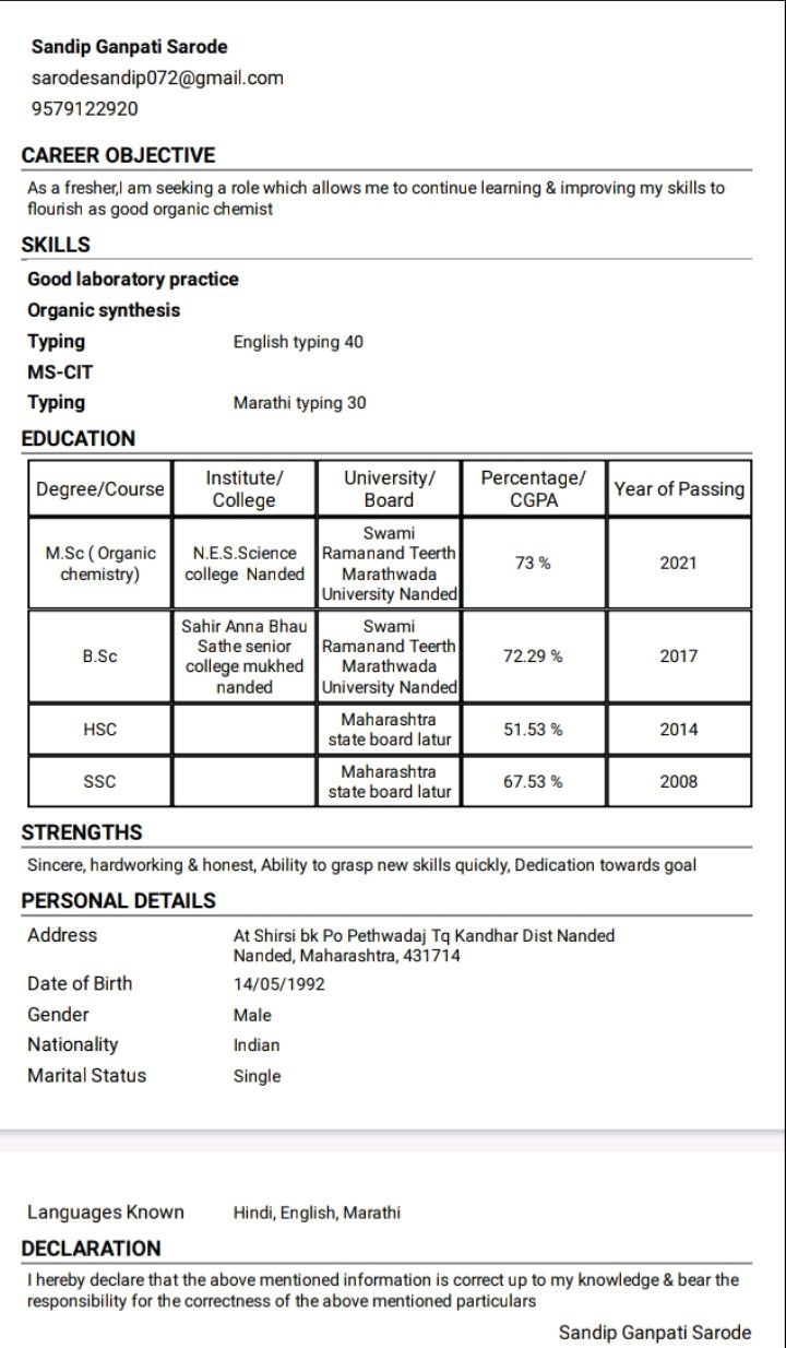 Sandip Sarode on LinkedIn: Hi I am searching for new job Sandip Sarode on LinkedIn: Hi I am searching for new job