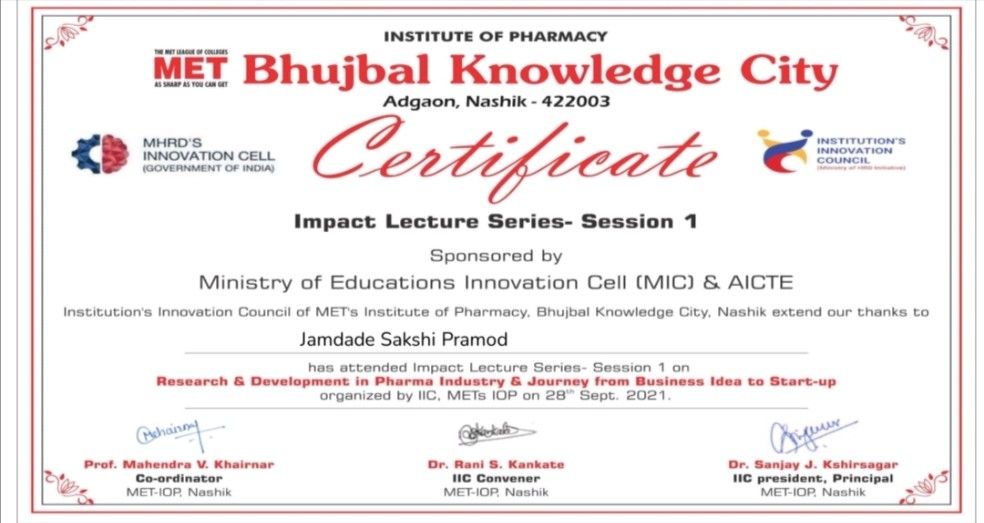 Sakshi Jamdade on LinkedIn: #mic #aicte Sakshi Jamdade on LinkedIn: #mic #aicte
