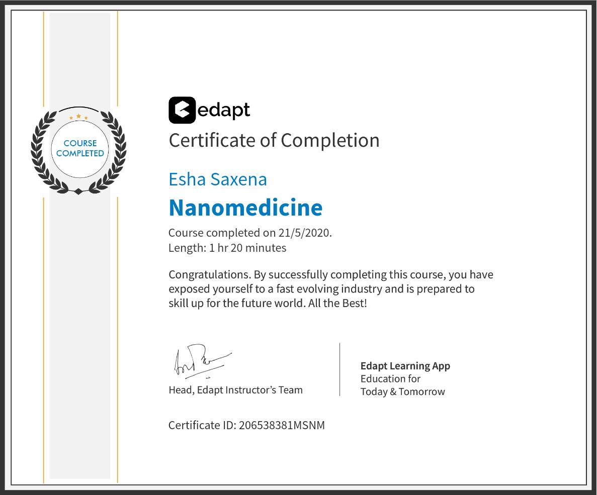 Esha Saxena on LinkedIn: #nanomedicine Esha Saxena on LinkedIn: #nanomedicine