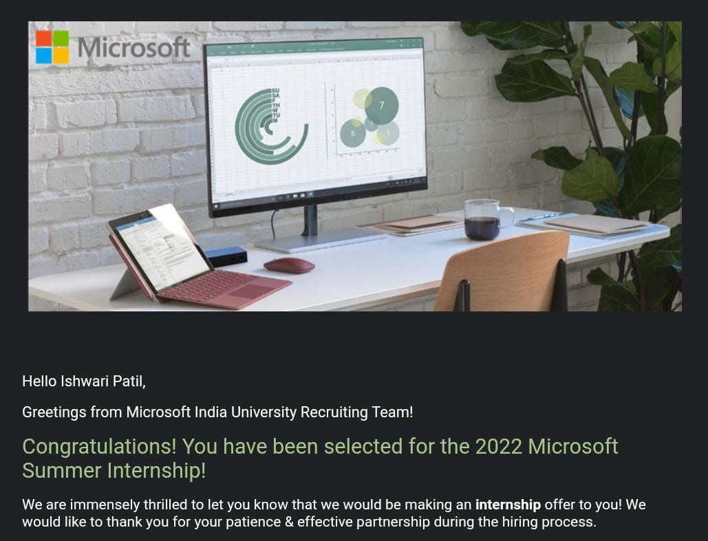 Ishwari Patil on LinkedIn: #microsoft #microsoftintern # ... Ishwari Patil on LinkedIn: #microsoft #microsoftintern # ...