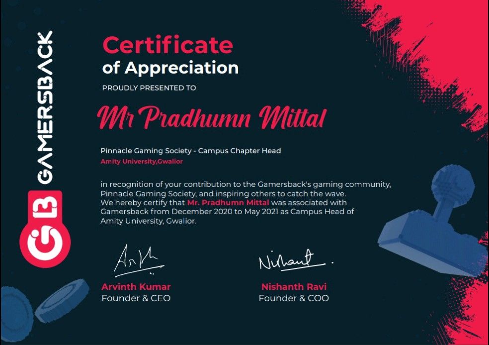 Pradhumn Mittal on LinkedIn: My first appreciation certificate ... Pradhumn Mittal on LinkedIn: My first appreciation certificate ...