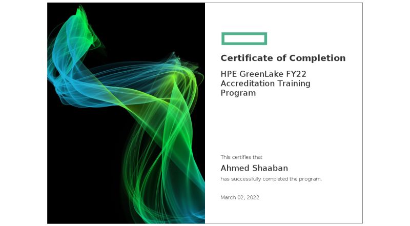 Ahmed Shaaban on LinkedIn: #cloud #hpe #hpegreenlake Ahmed Shaaban on LinkedIn: #cloud #hpe #hpegreenlake