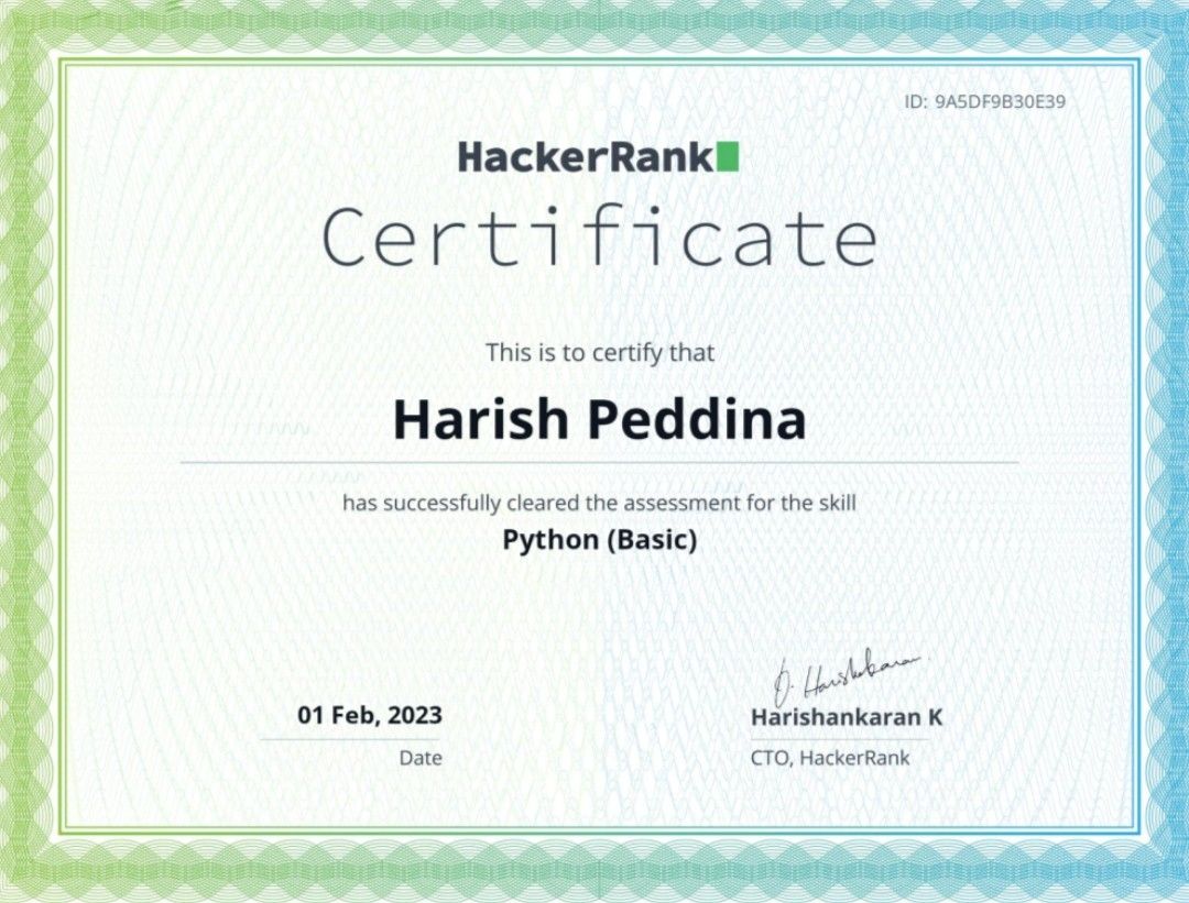 Harish Peddina on LinkedIn: #hackerrank #pythoncoding #pythonprogramming Harish Peddina on LinkedIn: #hackerrank #pythoncoding #pythonprogramming