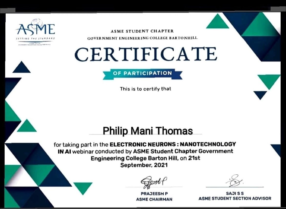 Philip Mani on LinkedIn: Attending webinar ISTE Student Chapter GEC ... Philip Mani on LinkedIn: Attending webinar ISTE Student Chapter GEC ...