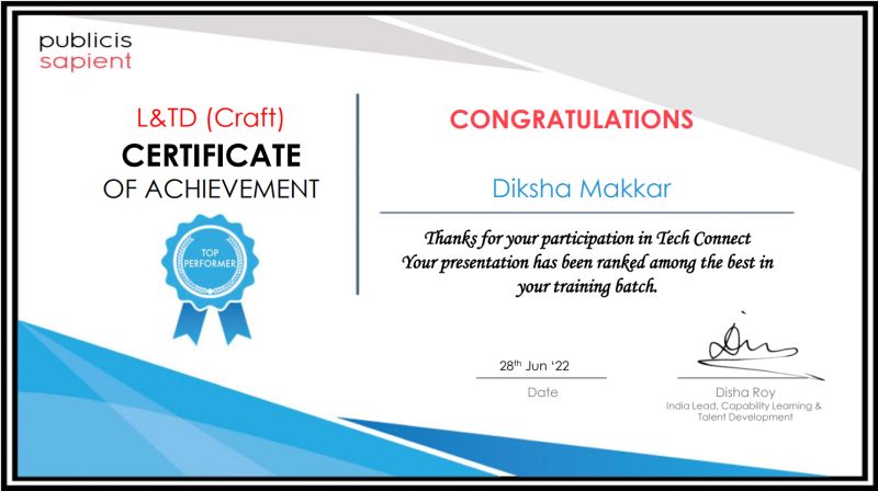 Diksha Makkar on LinkedIn: #publicissapient | 10 comments Diksha Makkar on LinkedIn: #publicissapient | 10 comments