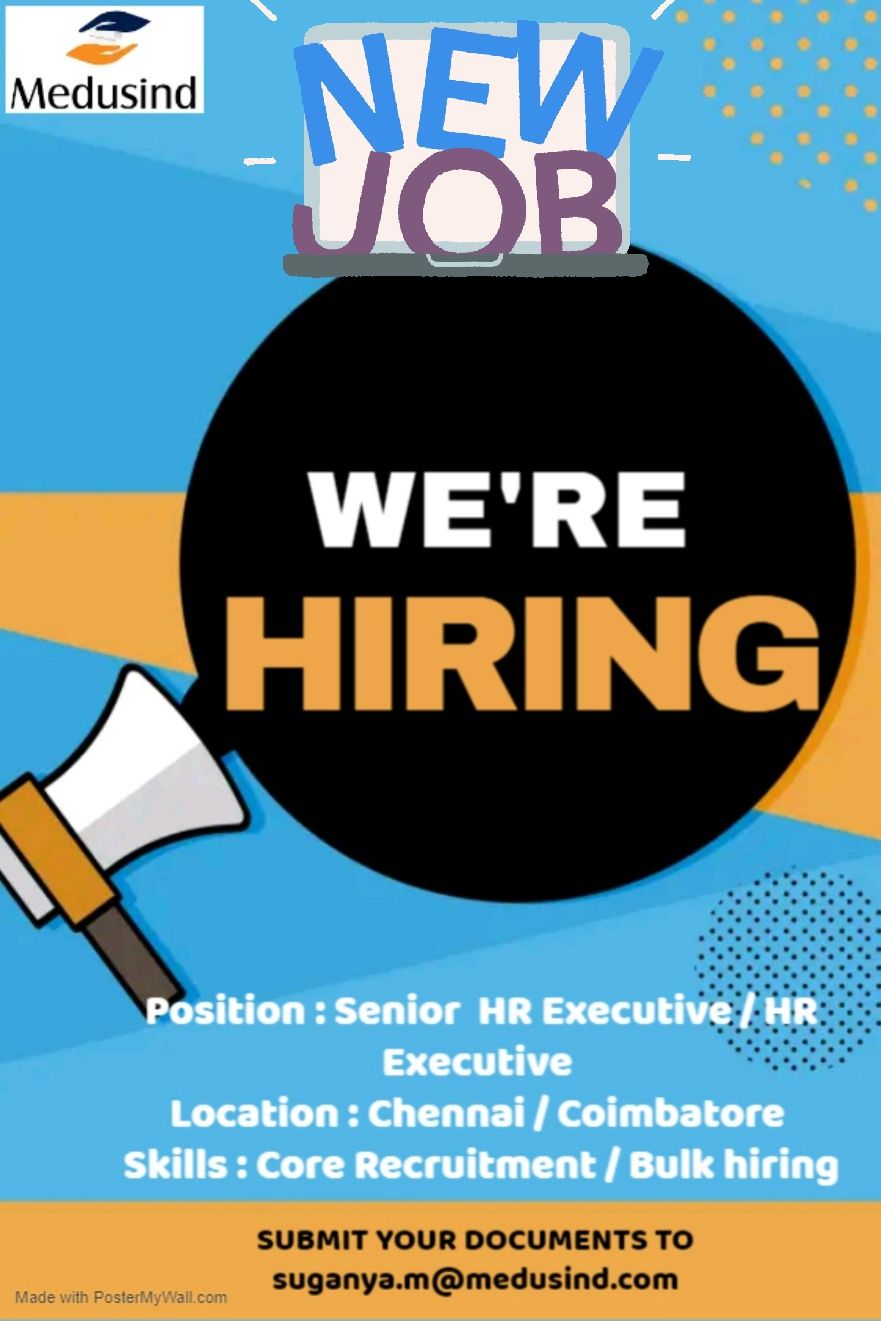 Suganya M on LinkedIn: we are hiring senior executive / executive hr ... Suganya M on LinkedIn: we are hiring senior executive / executive hr ...