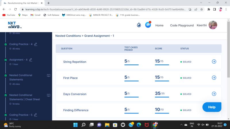 Keerthi Sappidi on LinkedIn: #day22 #30daysofcodechallenge #ccbp #nxtwave Keerthi Sappidi on LinkedIn: #day22 #30daysofcodechallenge #ccbp #nxtwave