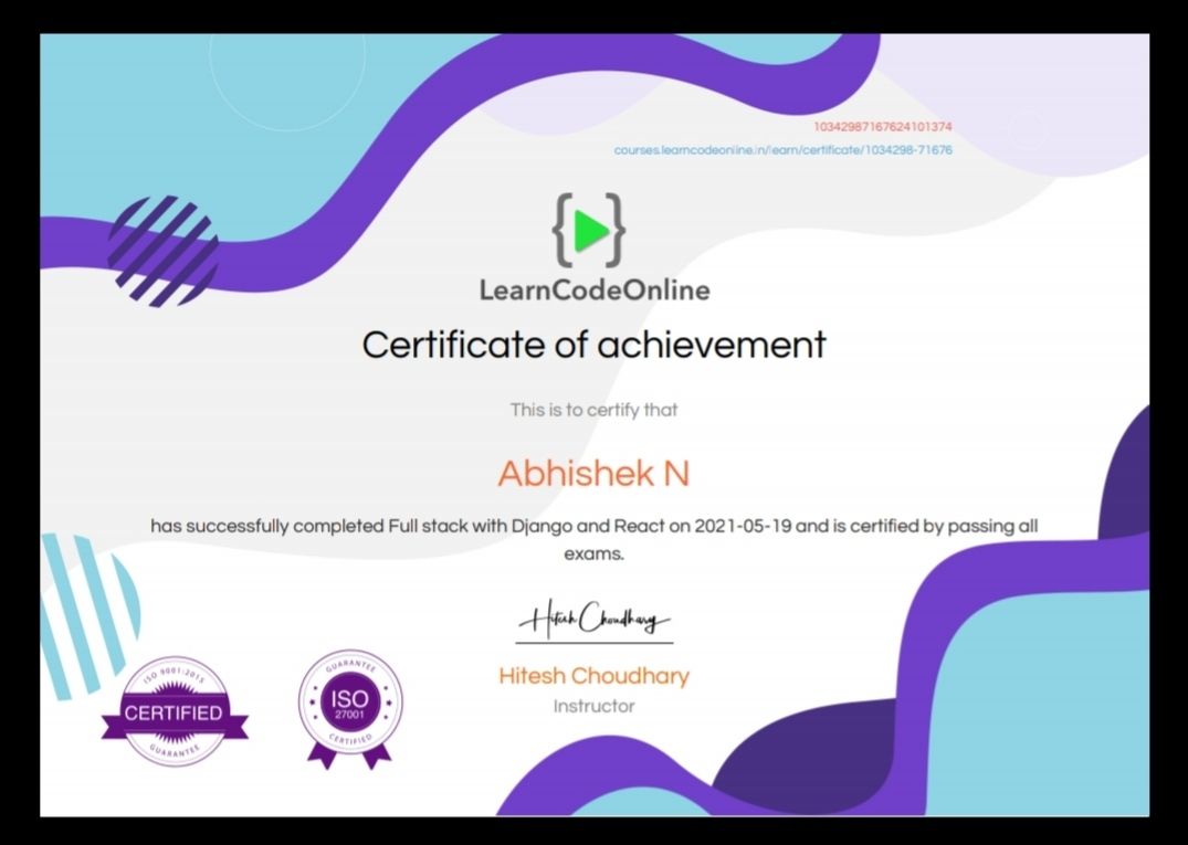 Abhishek N on LinkedIn: #reactjs #djangorestframework Abhishek N on LinkedIn: #reactjs #djangorestframework