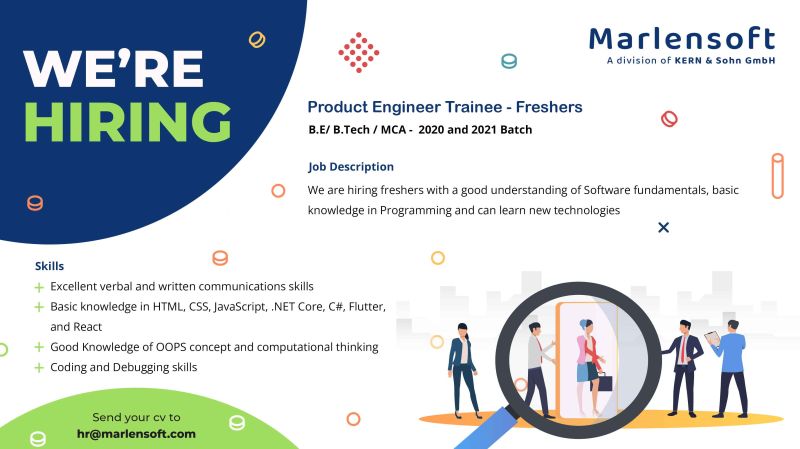 Marlensoft Private Limited on LinkedIn: #hiringdevelopers Marlensoft Private Limited on LinkedIn: #hiringdevelopers