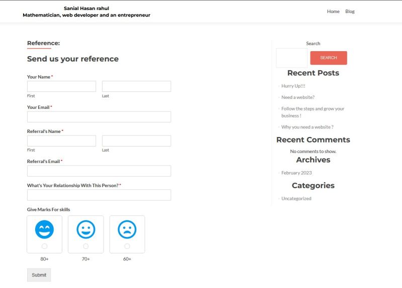 Sanial Hasan Rahul on LinkedIn: Here is my very first website: https ... Sanial Hasan Rahul on LinkedIn: Here is my very first website: https ...