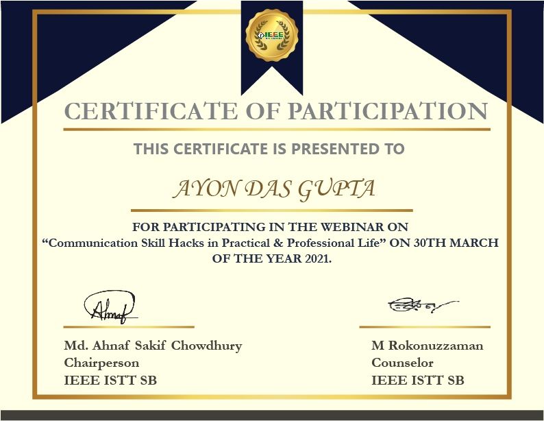 Ayon Das Gupta on LinkedIn: #ieee Ayon Das Gupta on LinkedIn: #ieee