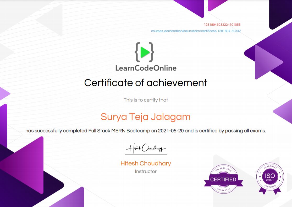 Surya Teja on LinkedIn: #javascript #mernstack #programming #developer ... Surya Teja on LinkedIn: #javascript #mernstack #programming #developer ...