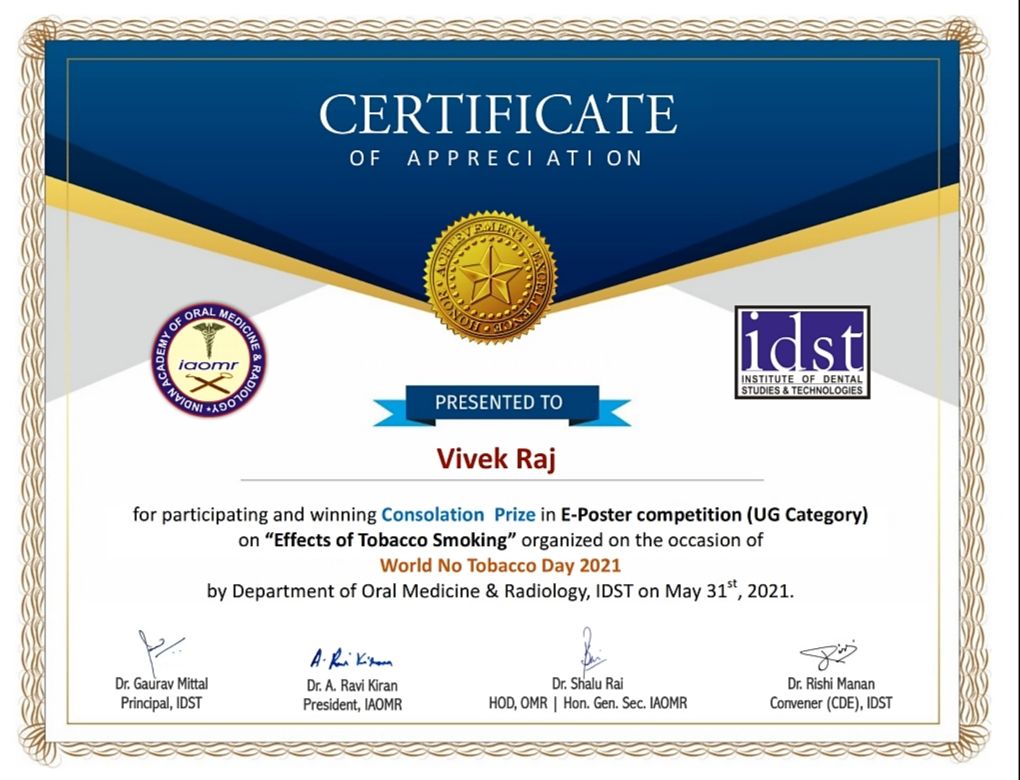 Dr.Vivek Raj on LinkedIn: #idst Dr.Vivek Raj on LinkedIn: #idst