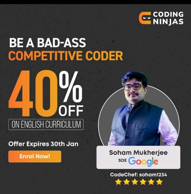 Snehal Deshpande on LinkedIn: #competitiveprogramming #programming #coding Snehal Deshpande on LinkedIn: #competitiveprogramming #programming #coding